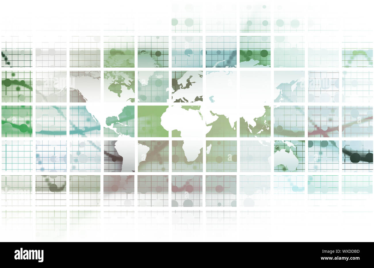 Global Network Concept as a Illustration Art Stock Photo - Alamy