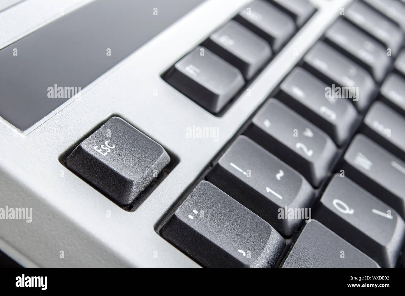 Keyboard closeup with escape key Stock Photo - Alamy