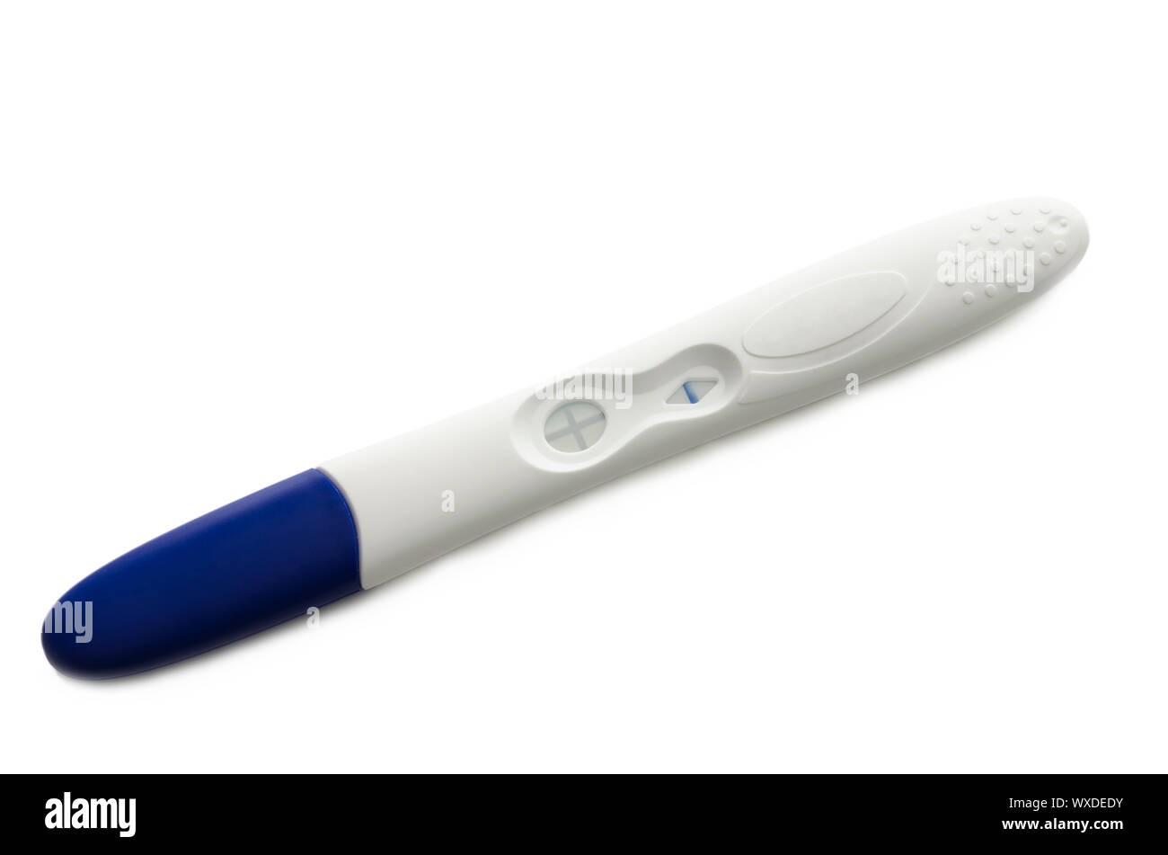 Positive pregnancy test isolated on a white background Stock Photo - Alamy