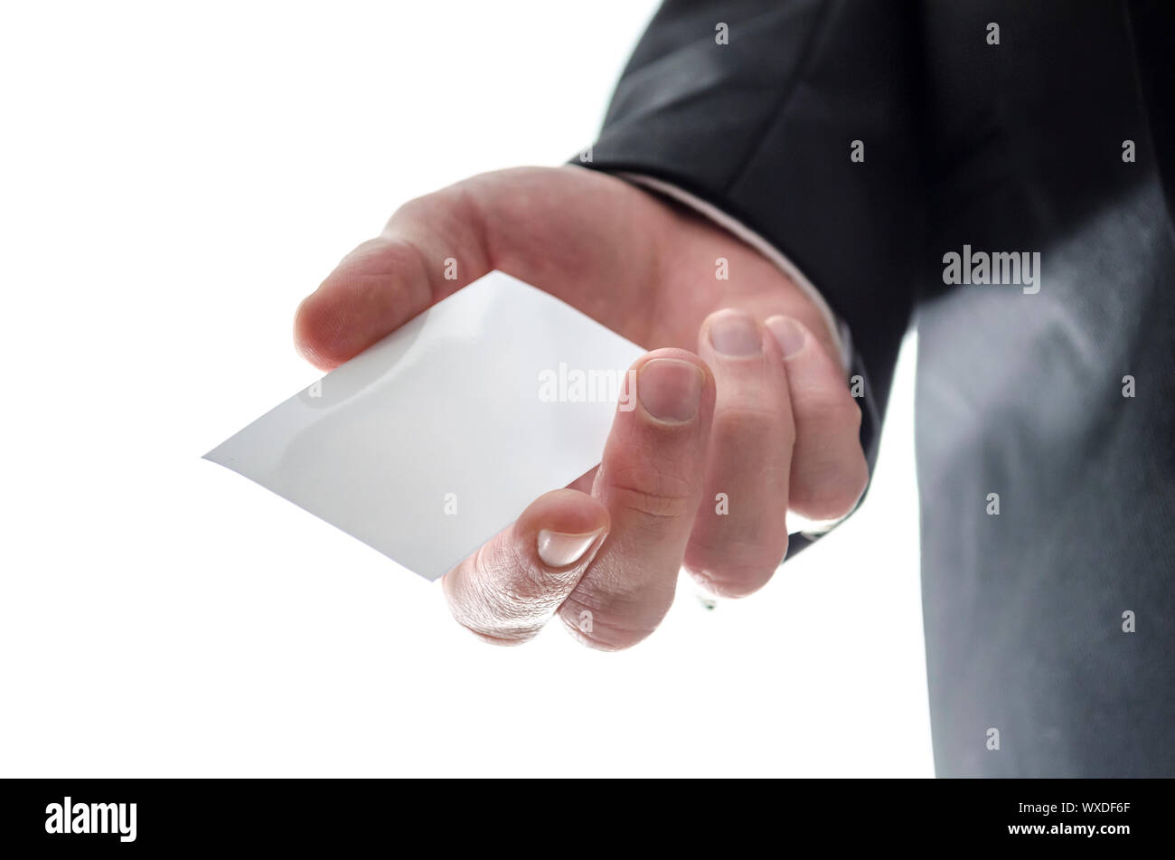 Handing Over Business Card High Resolution Stock Photography and Images ...