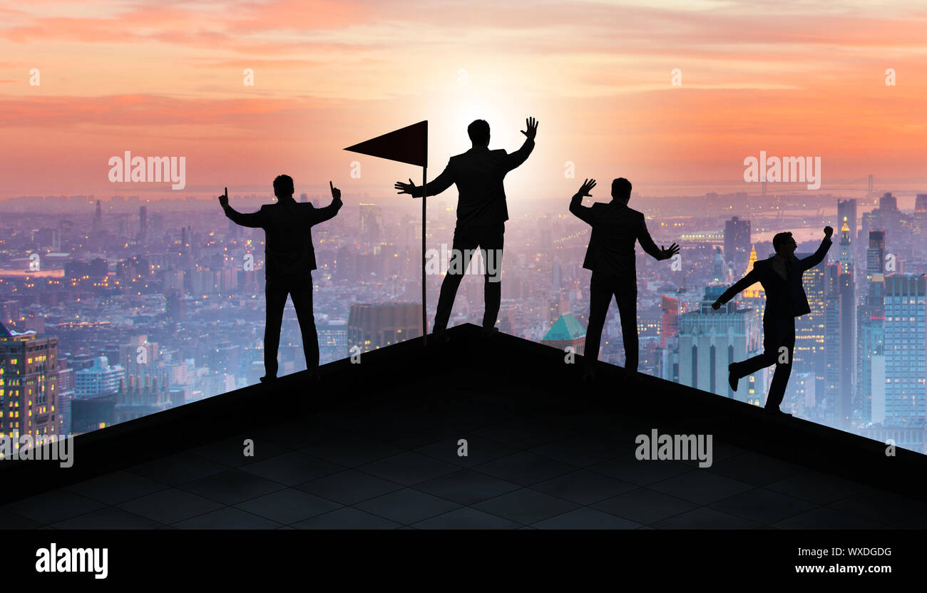 Work team dark silhouette hi-res stock photography and images - Alamy