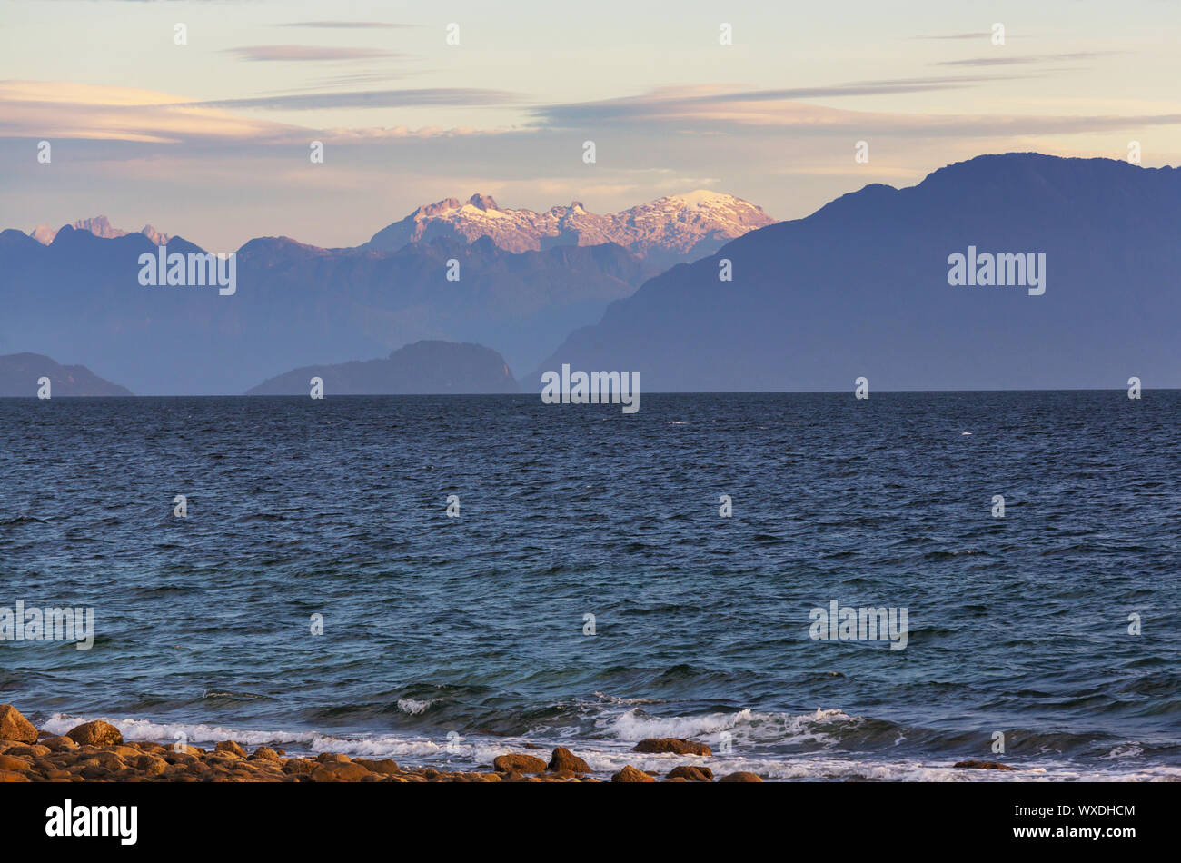 Ocean coast in Chile Stock Photo - Alamy