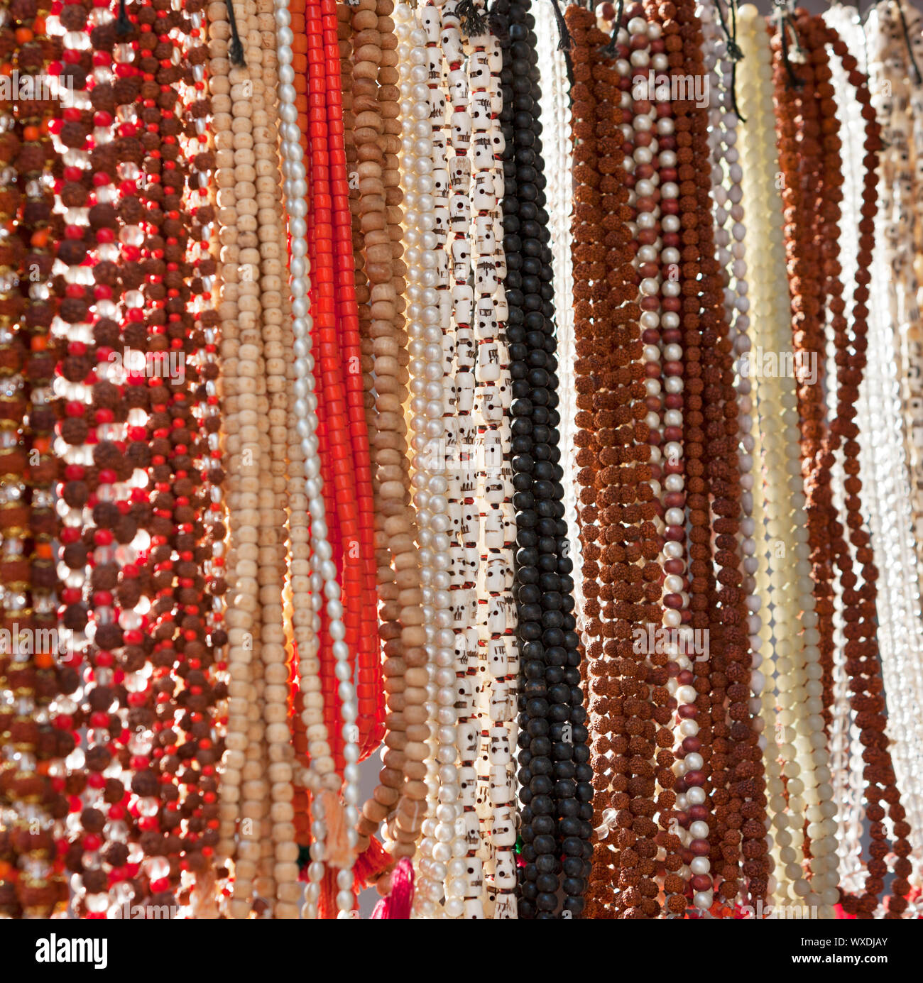 Indian beads in local market in Pushkar. Rajasthan, India, Asia Stock ...