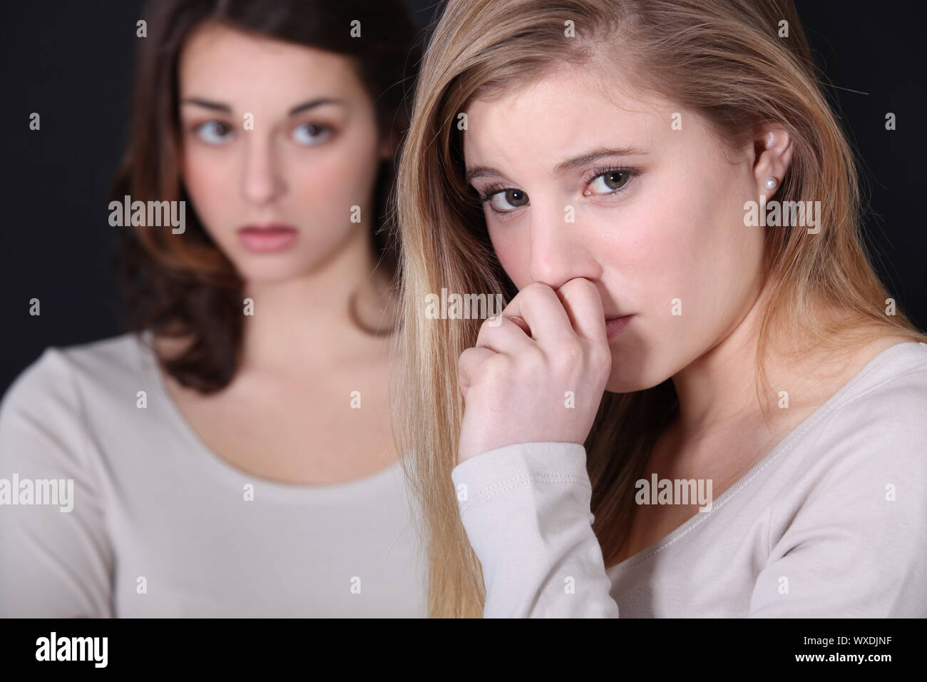 Female friends arguing Stock Photo - Alamy
