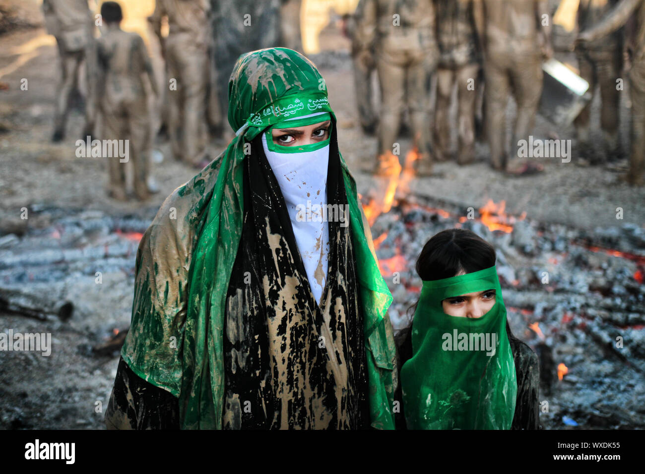 Sparge of mud over their bodies on ashura ceremony Ashura is one of the ...