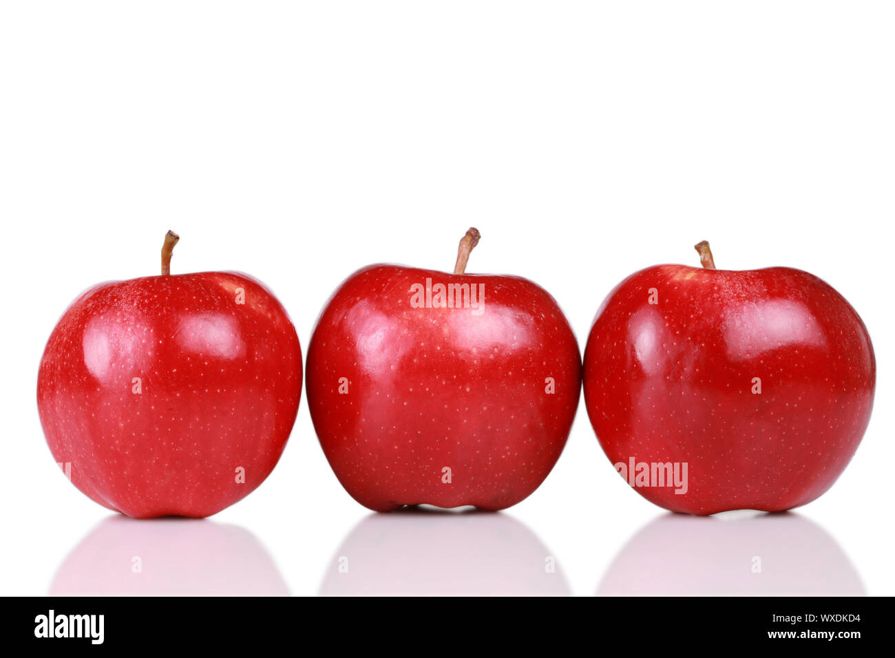 Three Red Apples