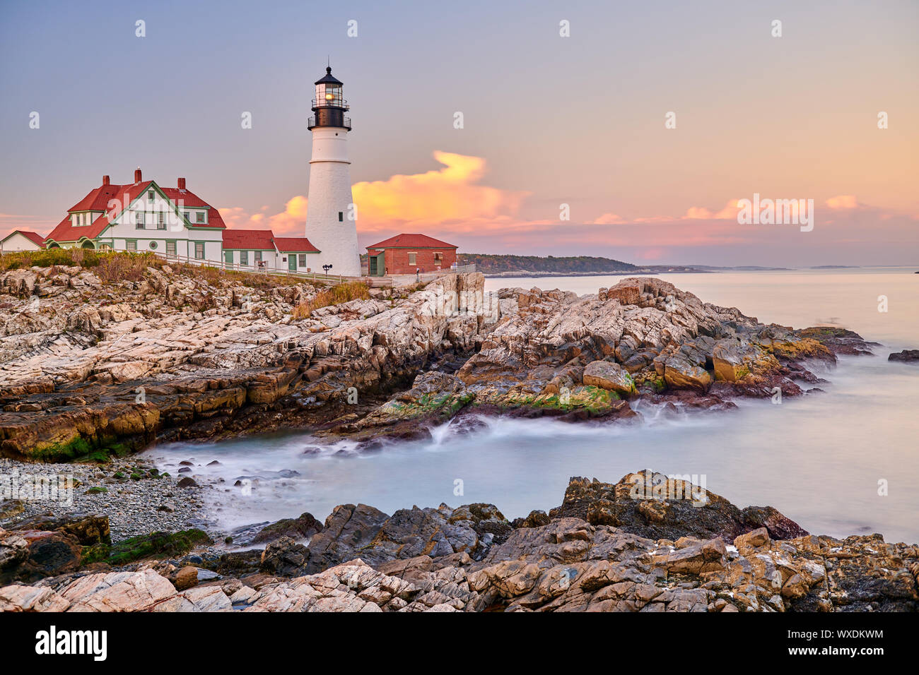Portland Head Lighthouse, Maine, USA Stock Photo - Alamy