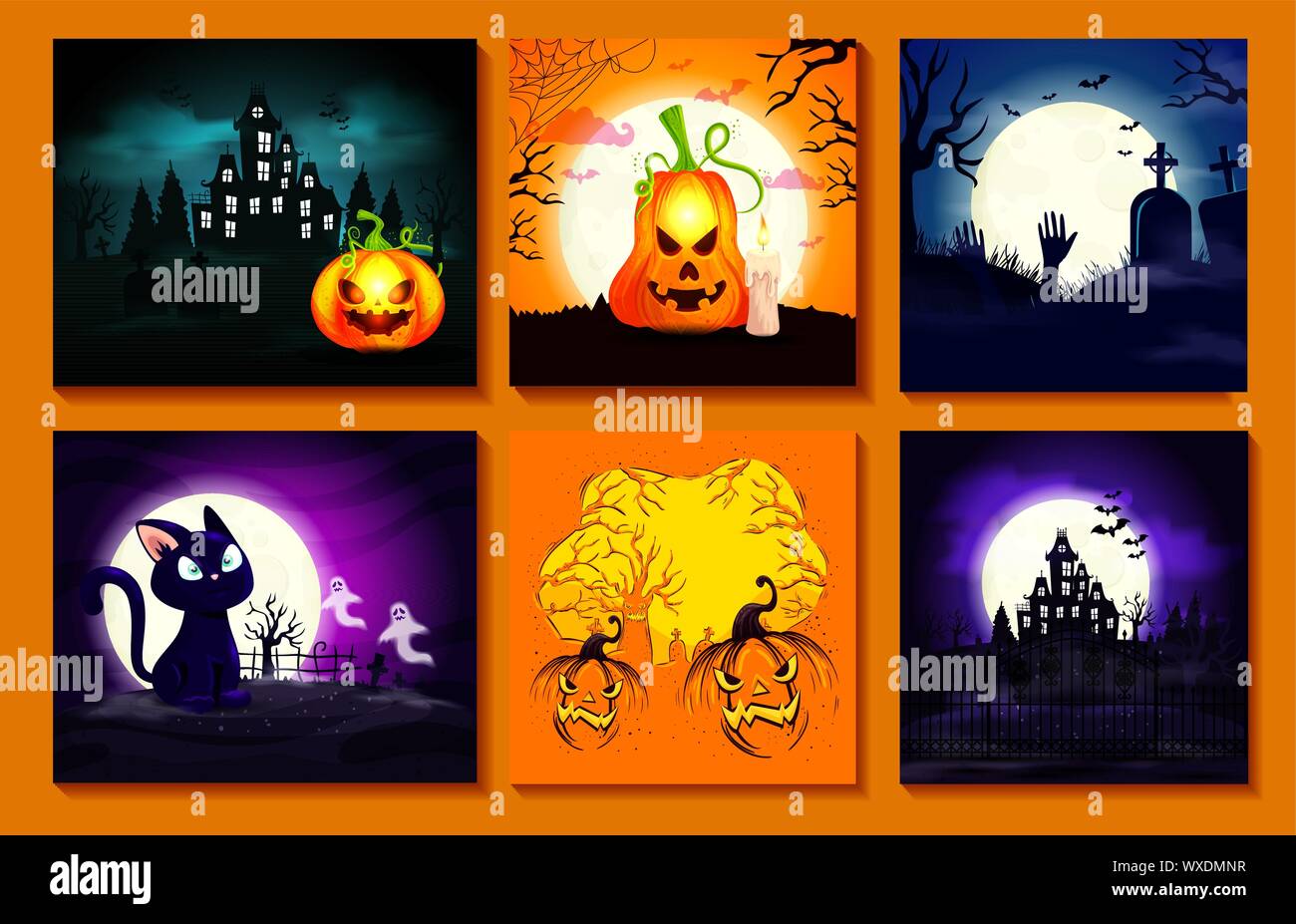 Monster with candles Stock Vector Images - Alamy