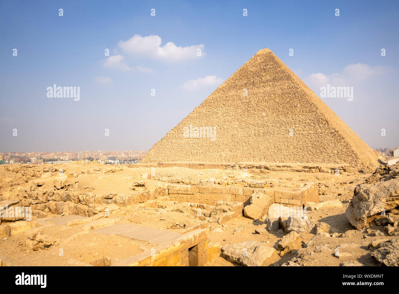Pyramids at Giza Cairo Egypt Stock Photo - Alamy