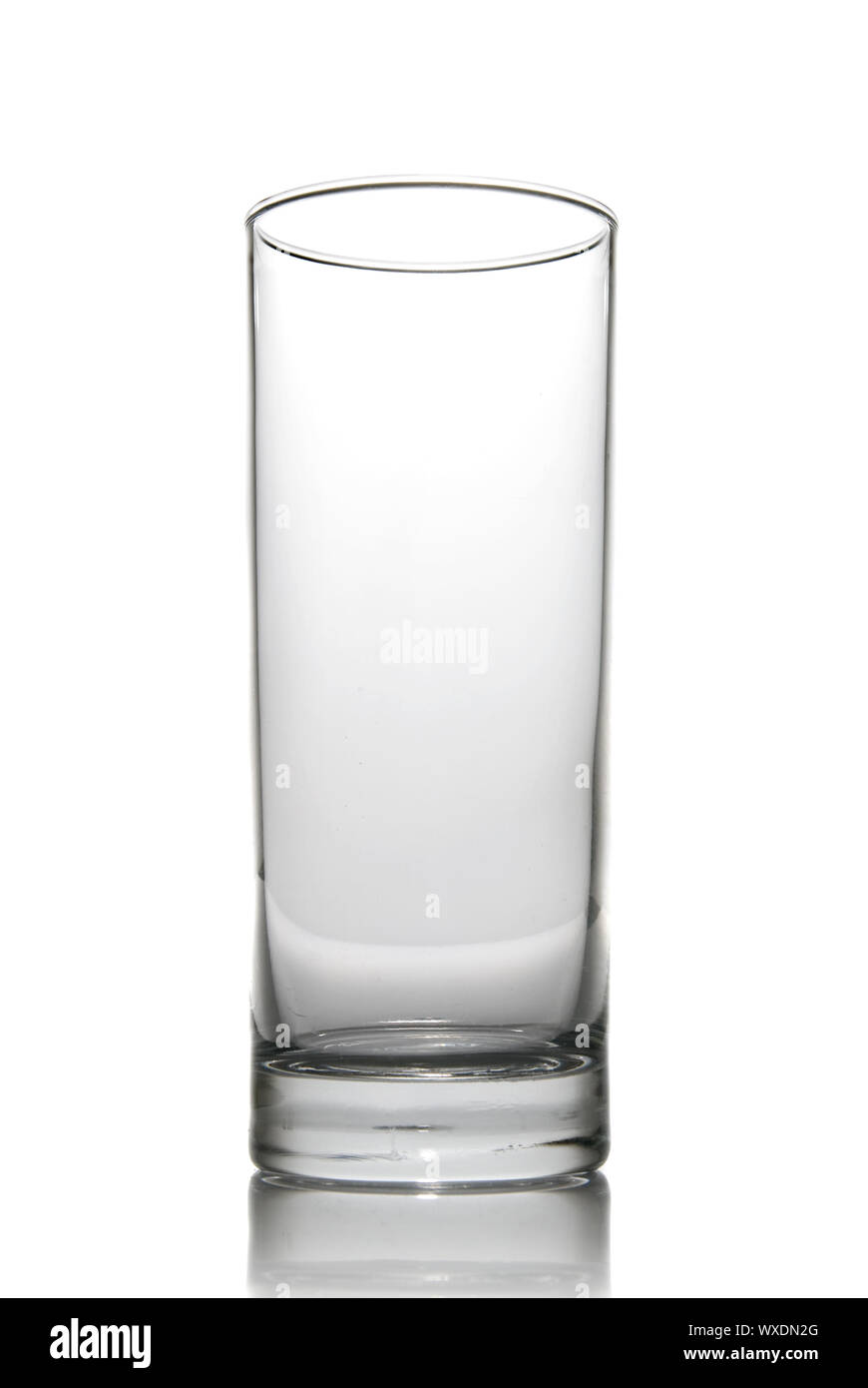empty glass isolated on white Stock Photo - Alamy