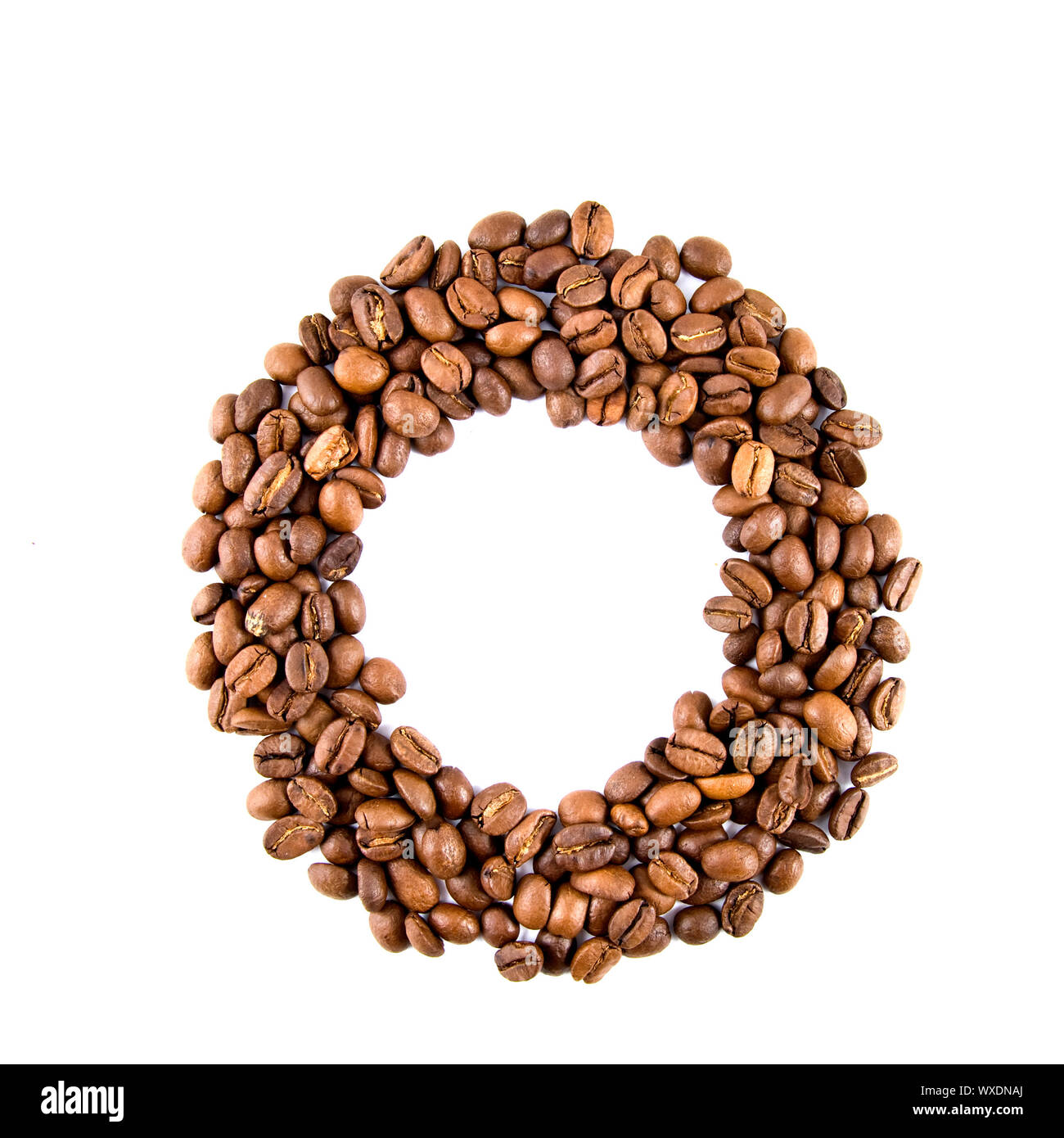 coffee letter isolated on white Stock Photo - Alamy