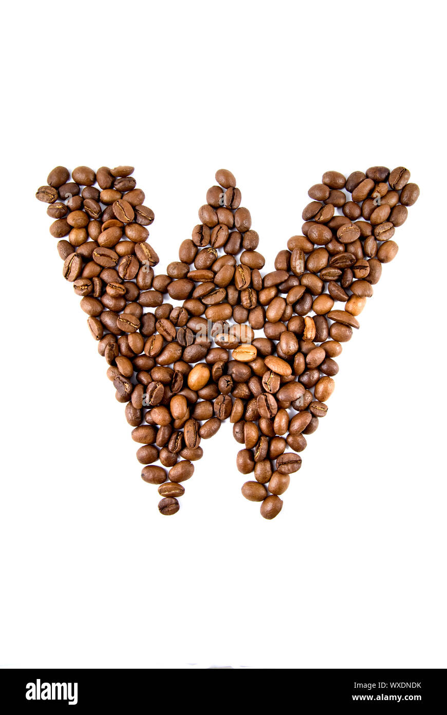 coffee letter isolated on white Stock Photo - Alamy