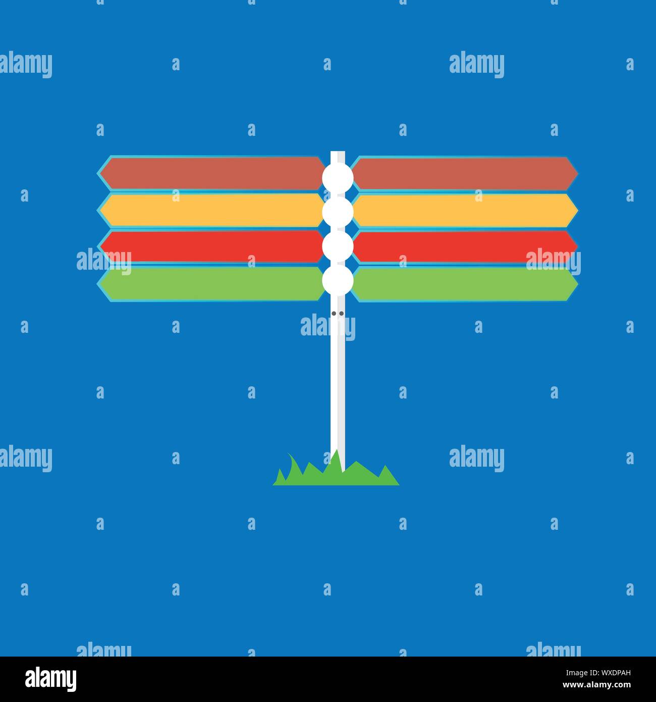 Color direction signs Stock Vector Image & Art - Alamy