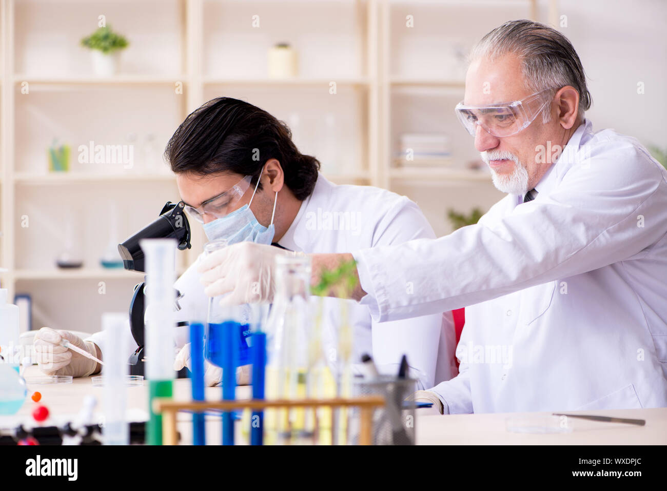Chemists working in a lab hi-res stock photography and images - Alamy