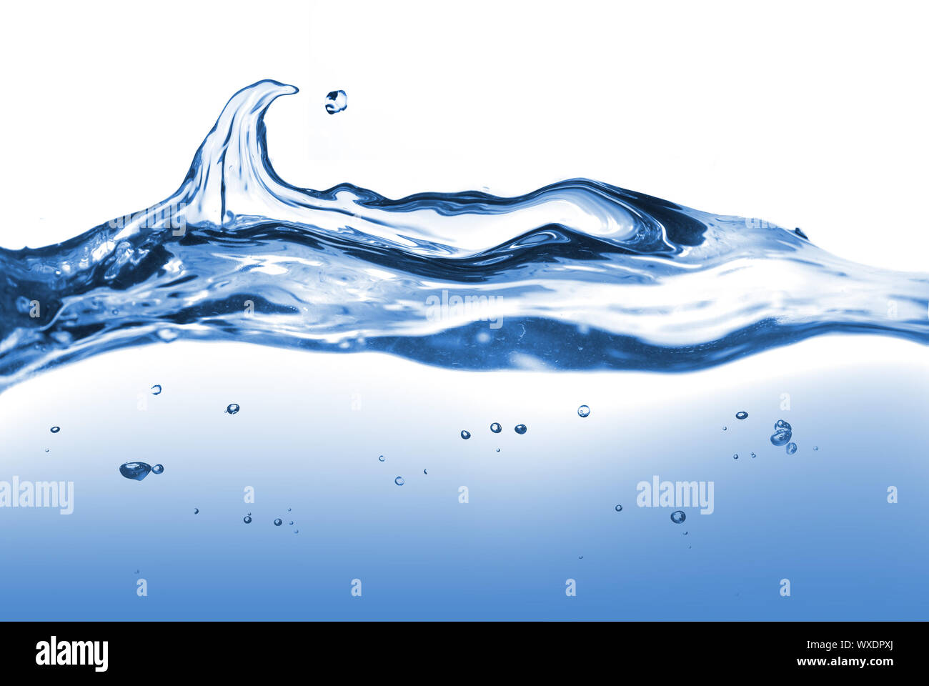 water splash with wave isolated on white Stock Photo - Alamy