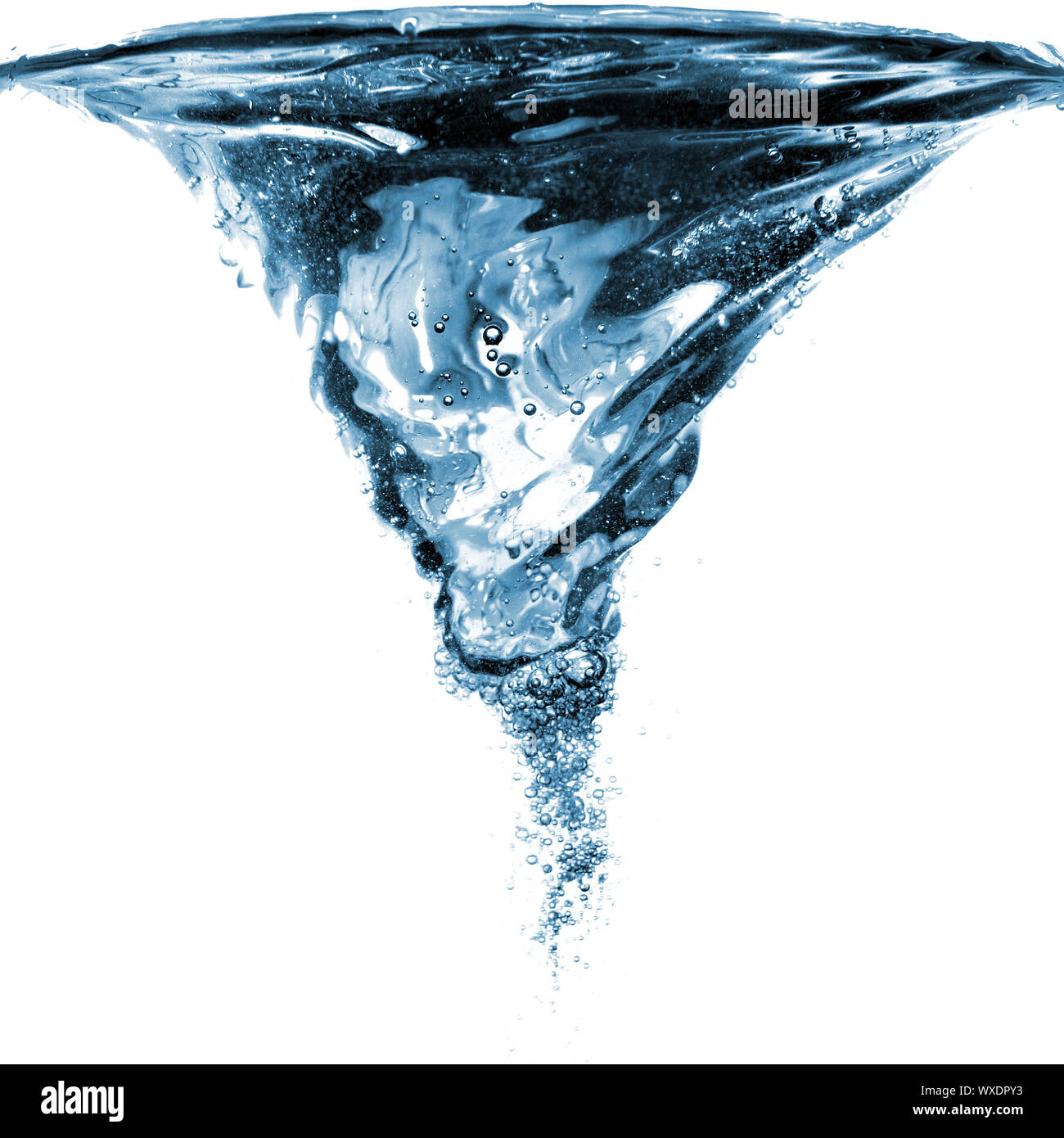 water splash with bubbles isolated on white Stock Photo - Alamy