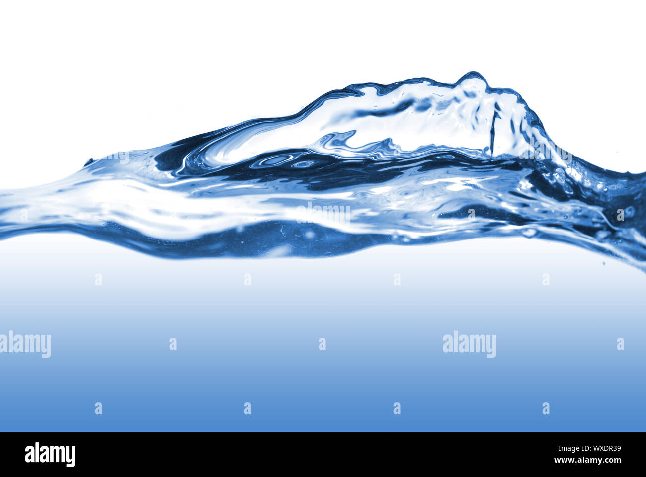 water splash with wave isolated on white Stock Photo - Alamy