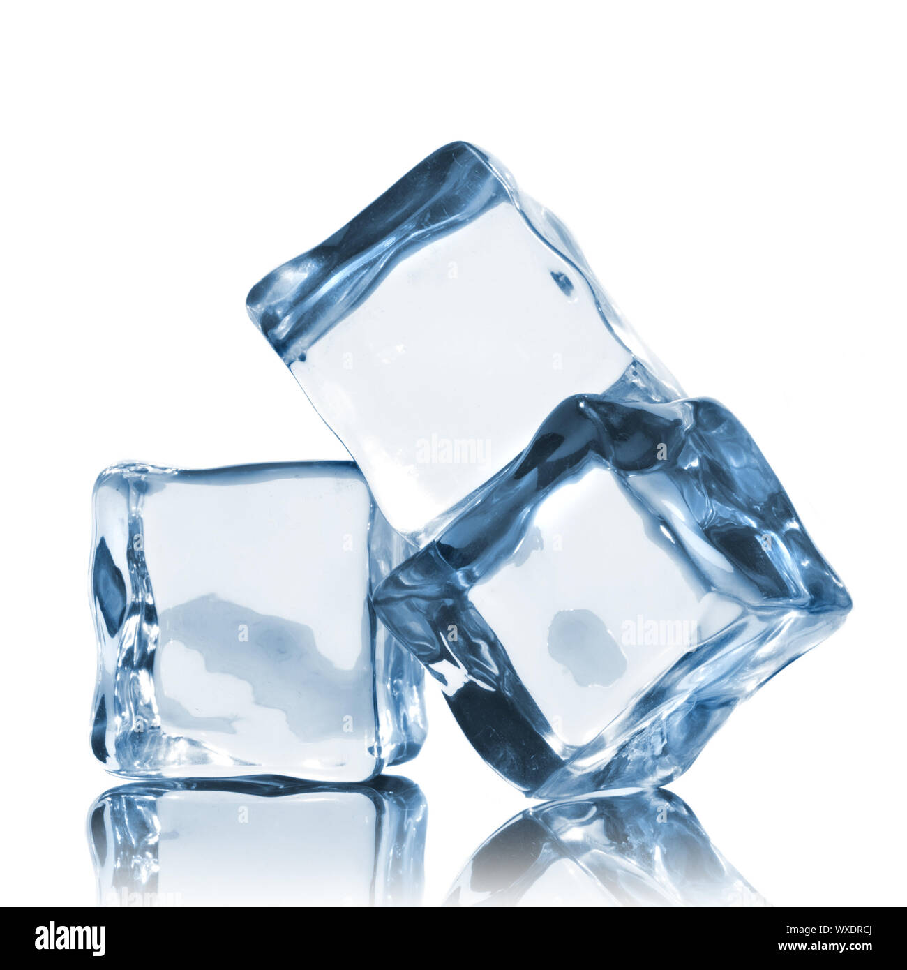 ice cubes isolated on white Stock Photo - Alamy