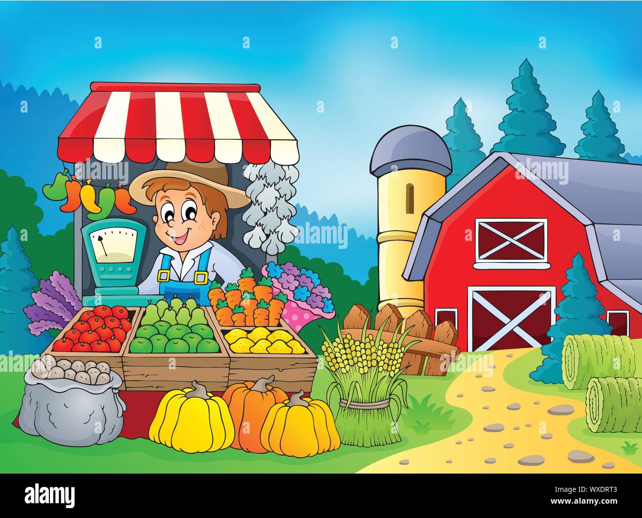 Farmer theme image 5 Stock Vector Image & Art - Alamy