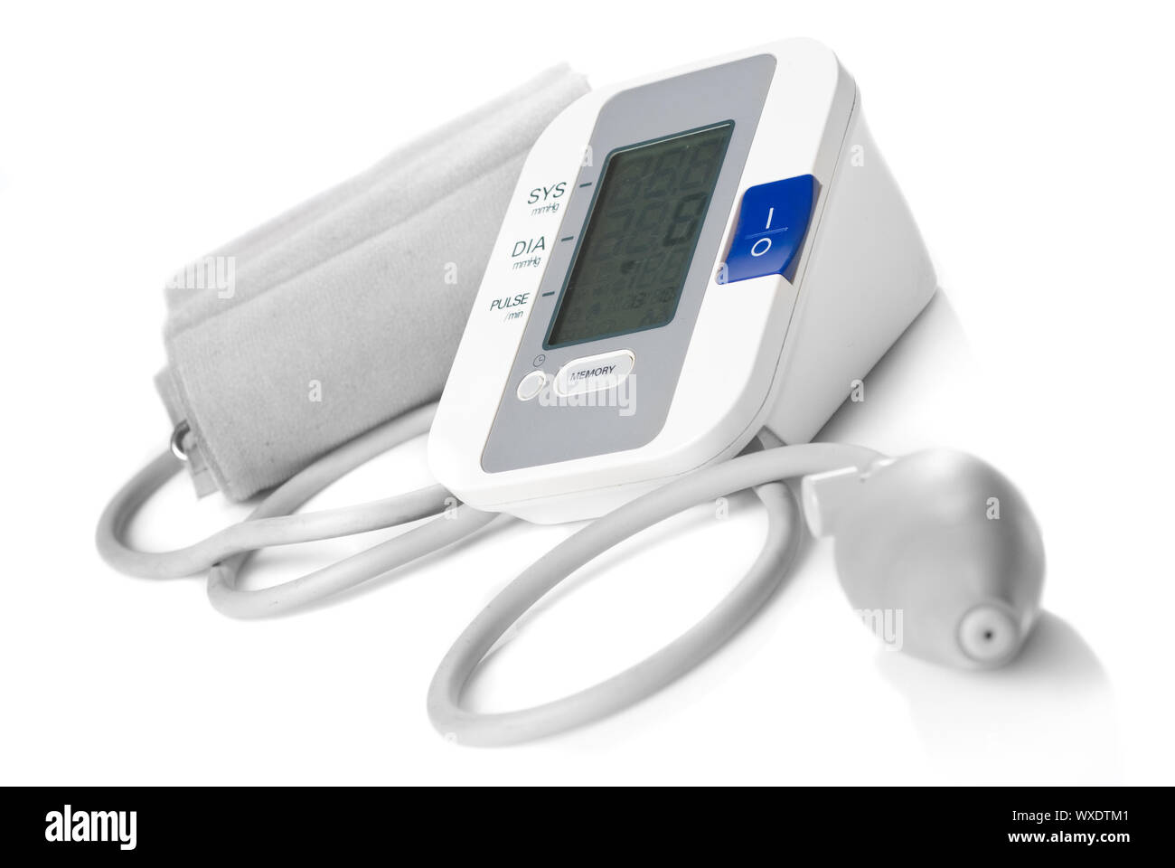 Digital device measuring heart Cut Out Stock Images & Pictures - Alamy