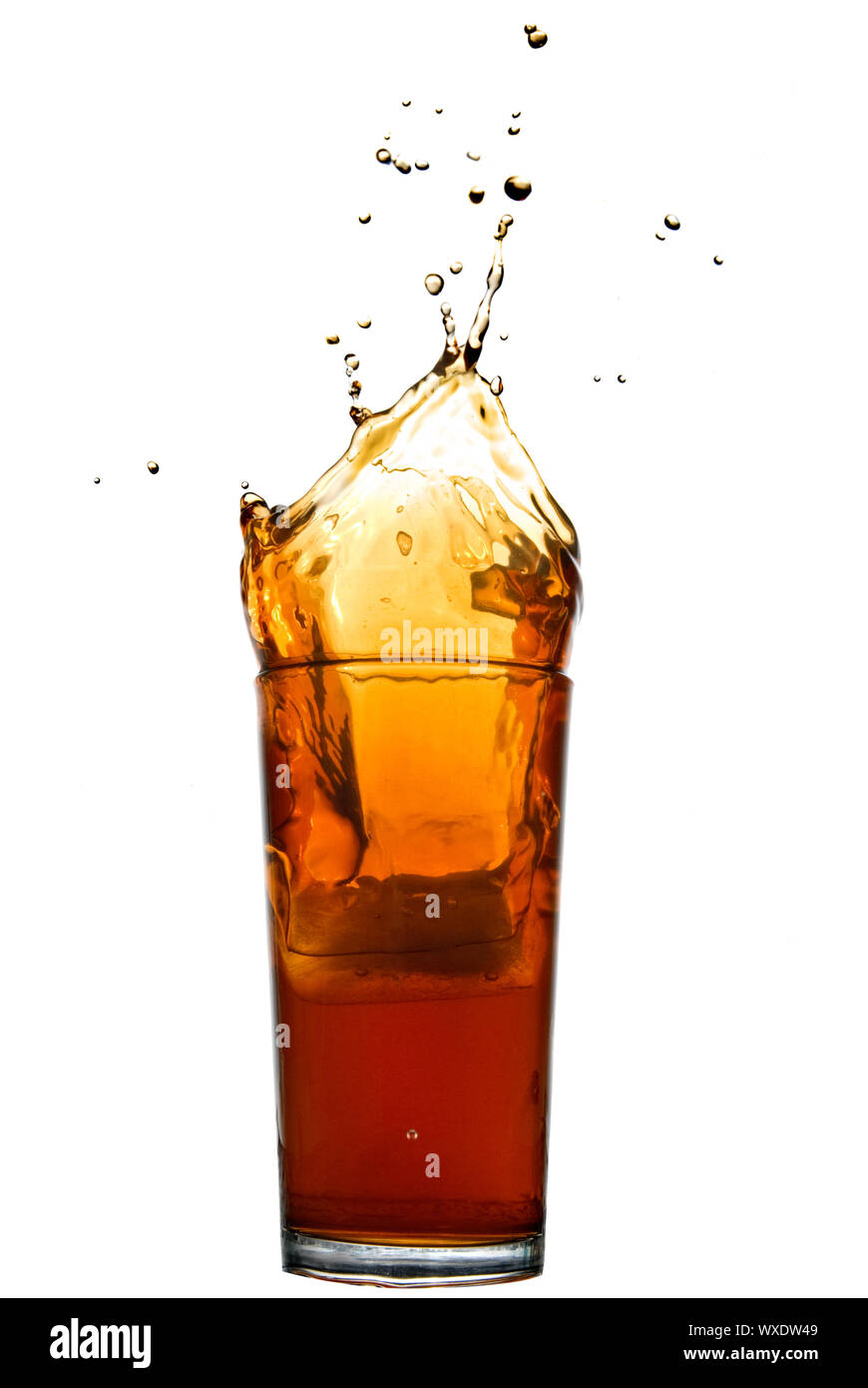 splash of cola isolated on white Stock Photo - Alamy