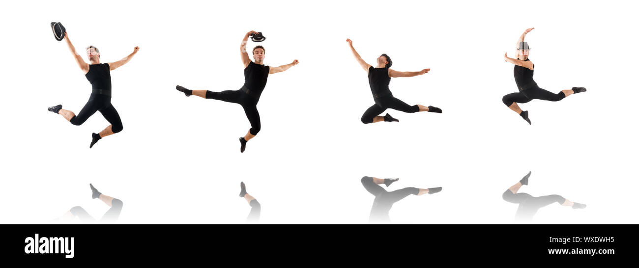 Dancer isolated on the white background Stock Photo - Alamy