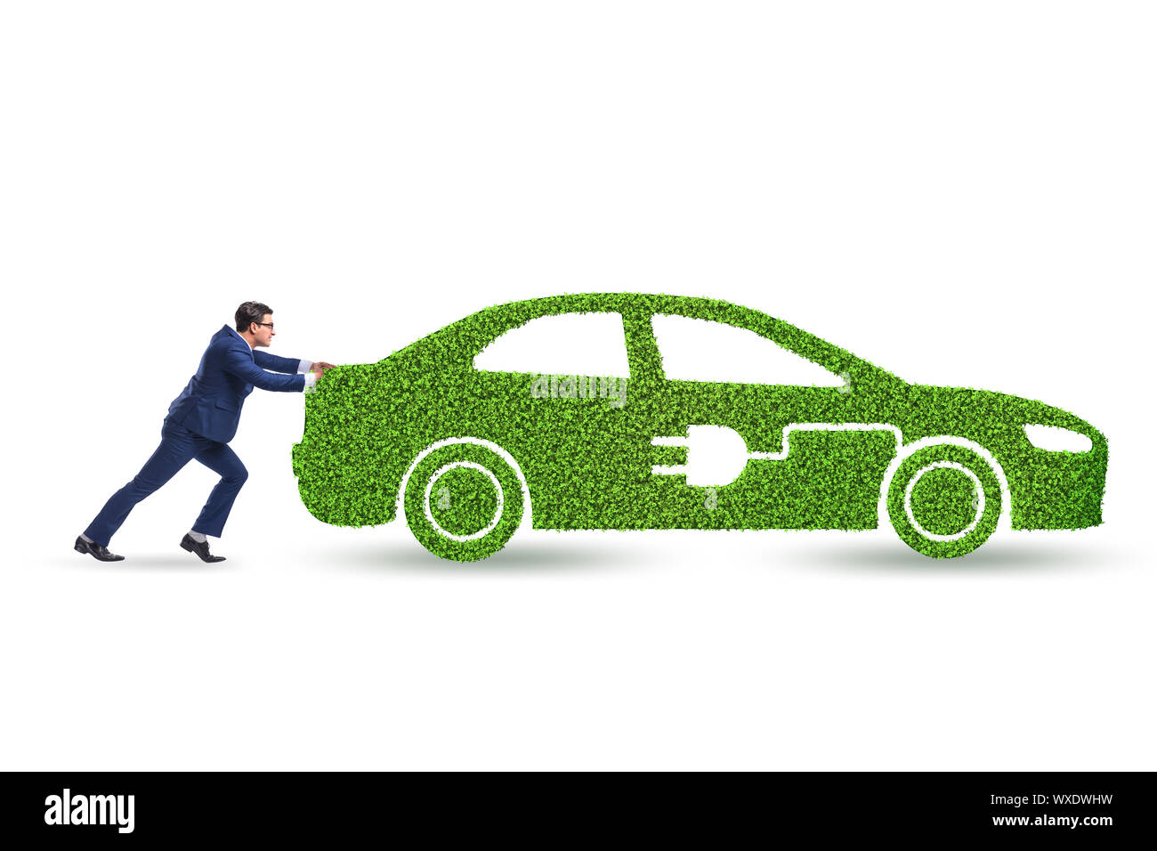 Green environmentally friendly vehicle concept Stock Photo - Alamy