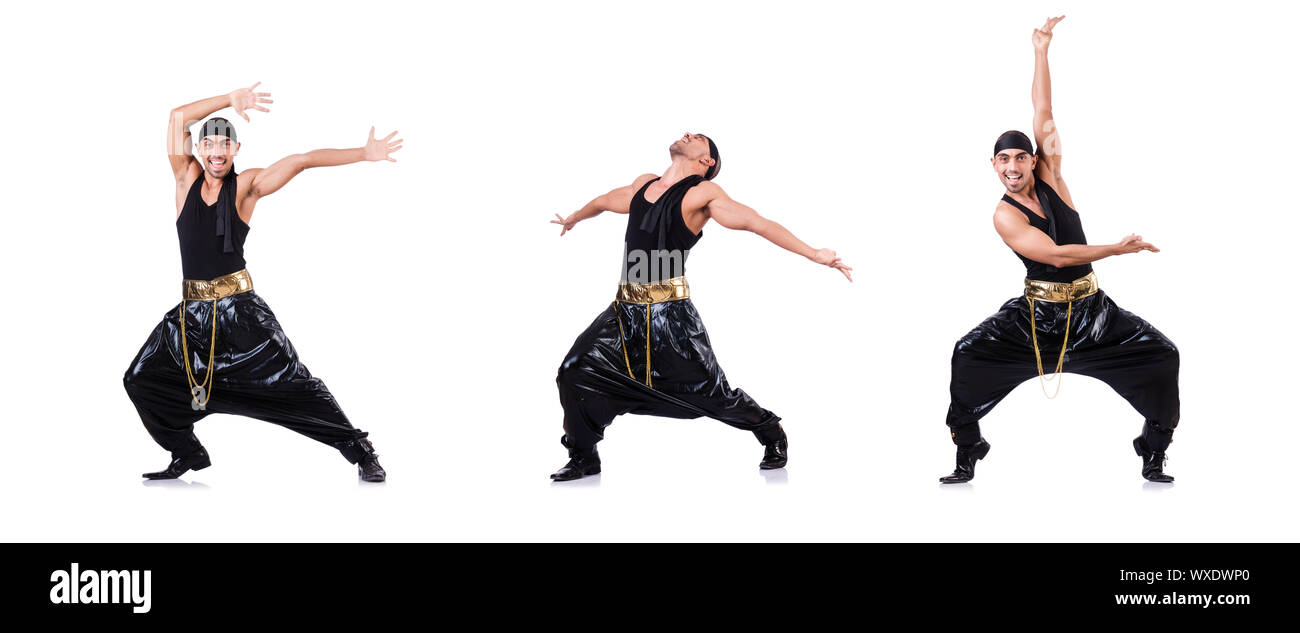 Rap dancer isolated on the white Stock Photo - Alamy