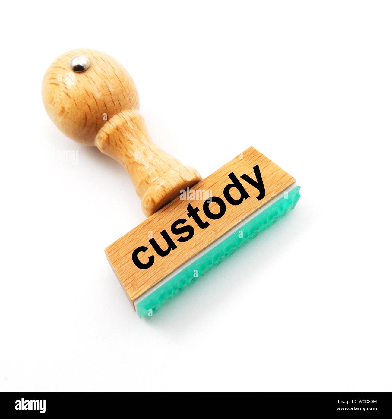 custody stamp showing law or crime concept Stock Photo - Alamy