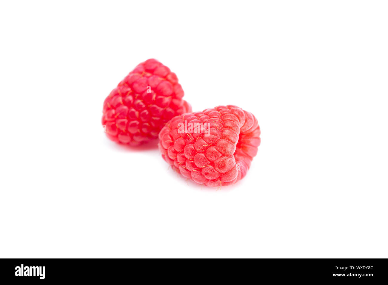 raspberry isolated on white Stock Photo - Alamy