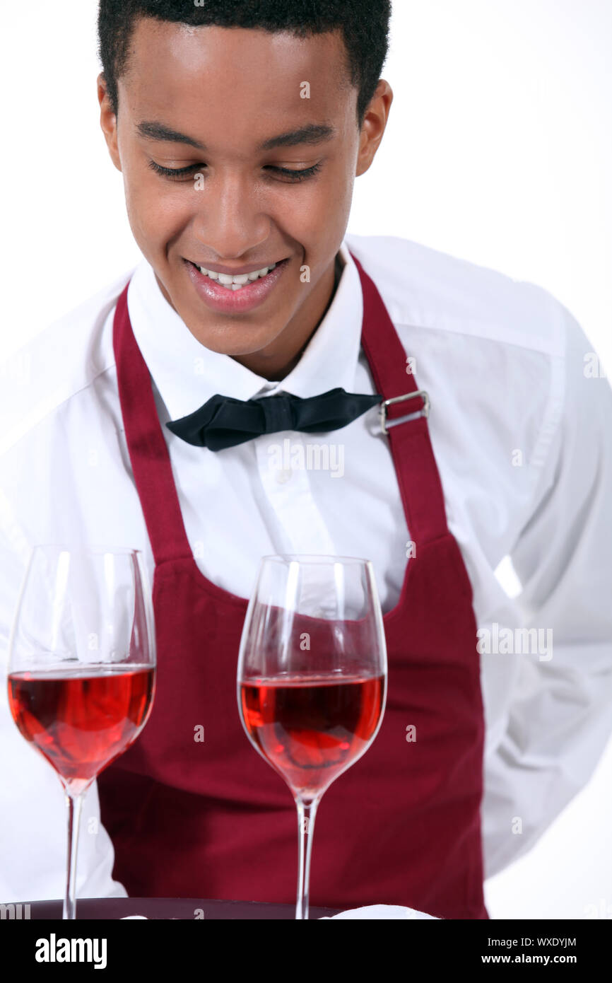 Teen waiter hi-res stock photography and images - Alamy