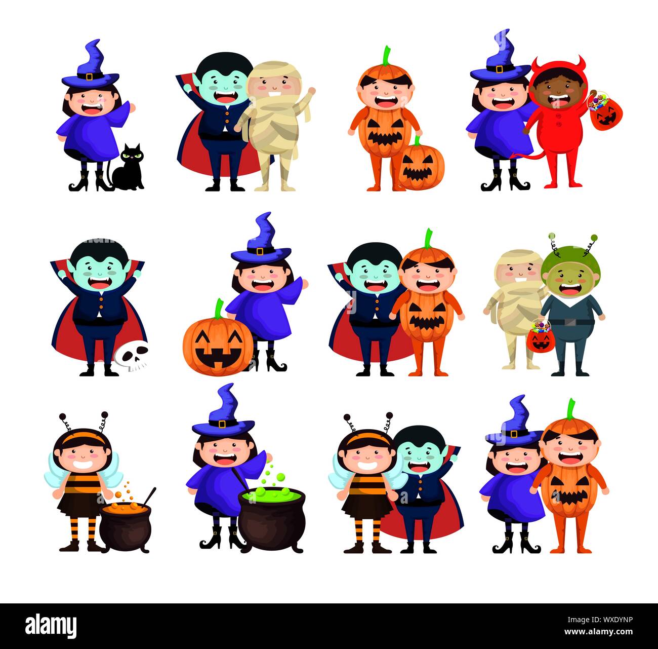 Children fancy dress Stock Vector Images - Alamy