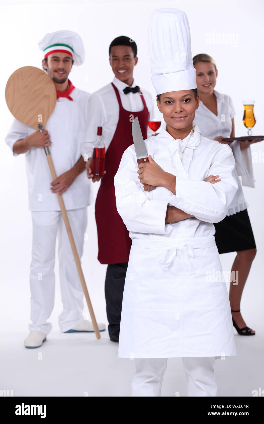 Catering staff wait hi-res stock photography and images - Alamy
