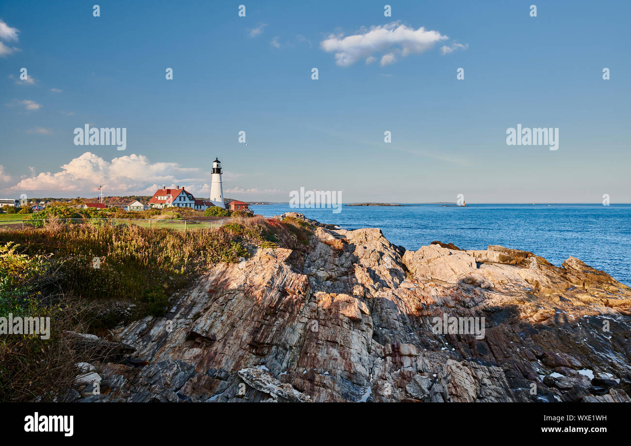 Portland head lighthouse hi-res stock photography and images - Alamy