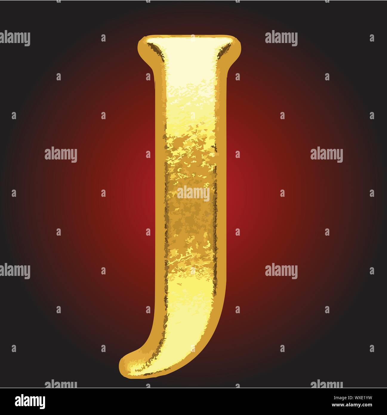 Vector golden letter on red Stock Vector Image & Art - Alamy