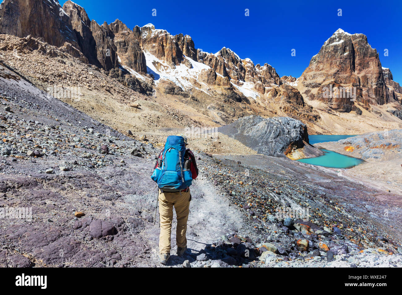 Hike in Peru Stock Photo - Alamy