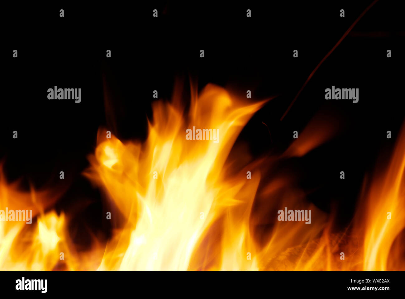 A nice fire in a fire place Stock Photo - Alamy