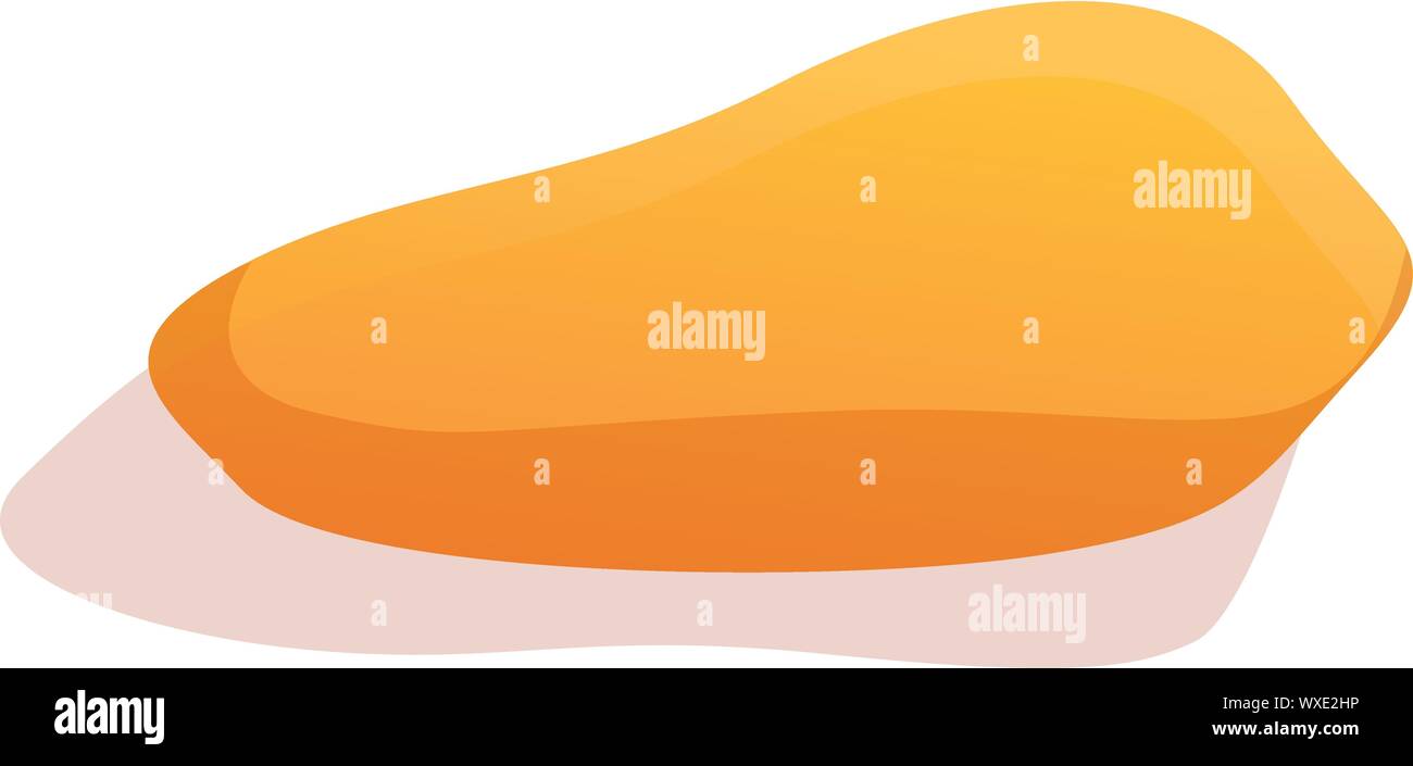 Orange stone icon. Cartoon of orange stone vector icon for web design ...