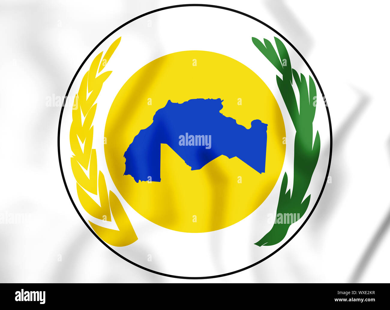 3D Emblem of Maghreb. 3D Illustration Stock Photo - Alamy