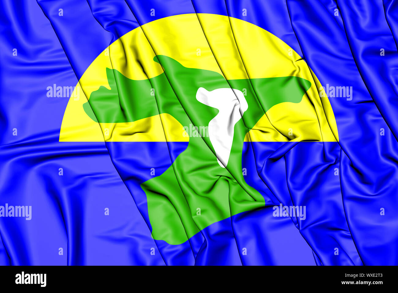 3D Flag of Chatham Islands. 3D Illustration Stock Photo - Alamy