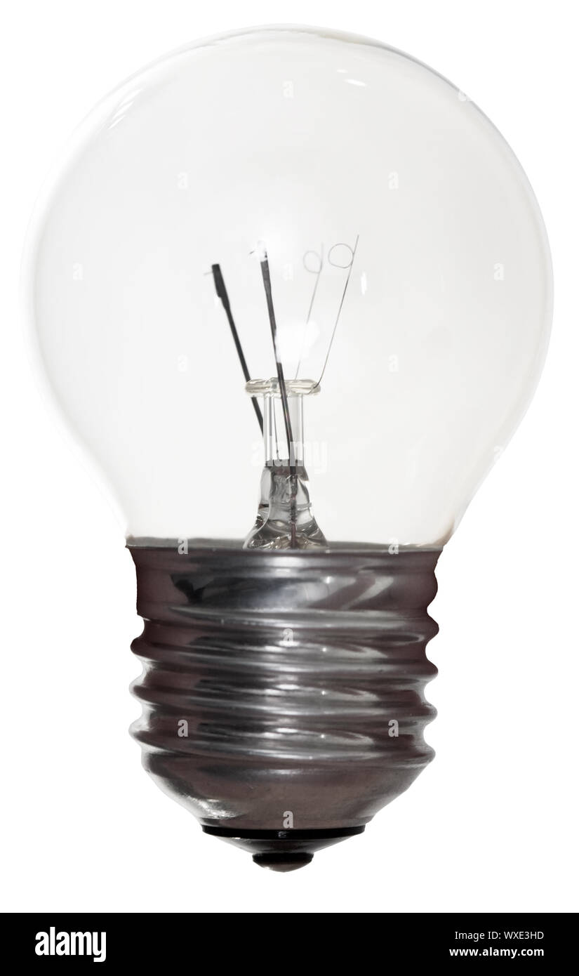 The electric bulb on the white background Stock Photo - Alamy
