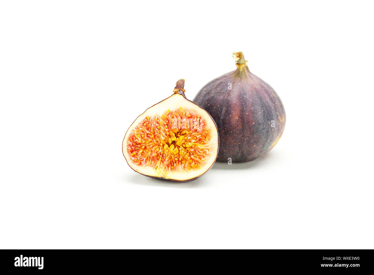 big juicy figs isolated on white Stock Photo - Alamy
