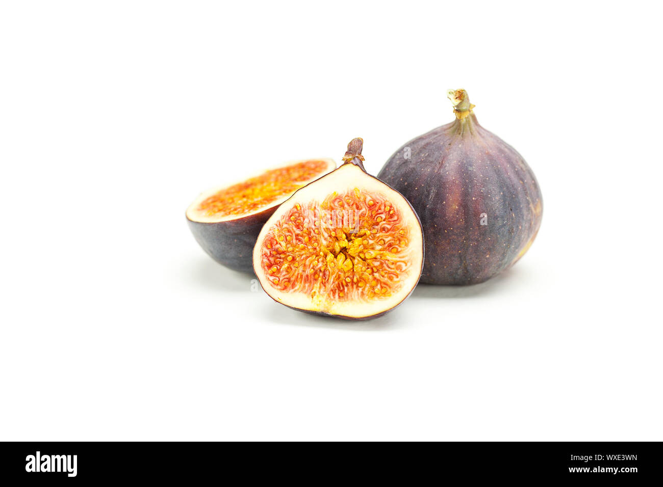 big juicy figs isolated on white Stock Photo - Alamy