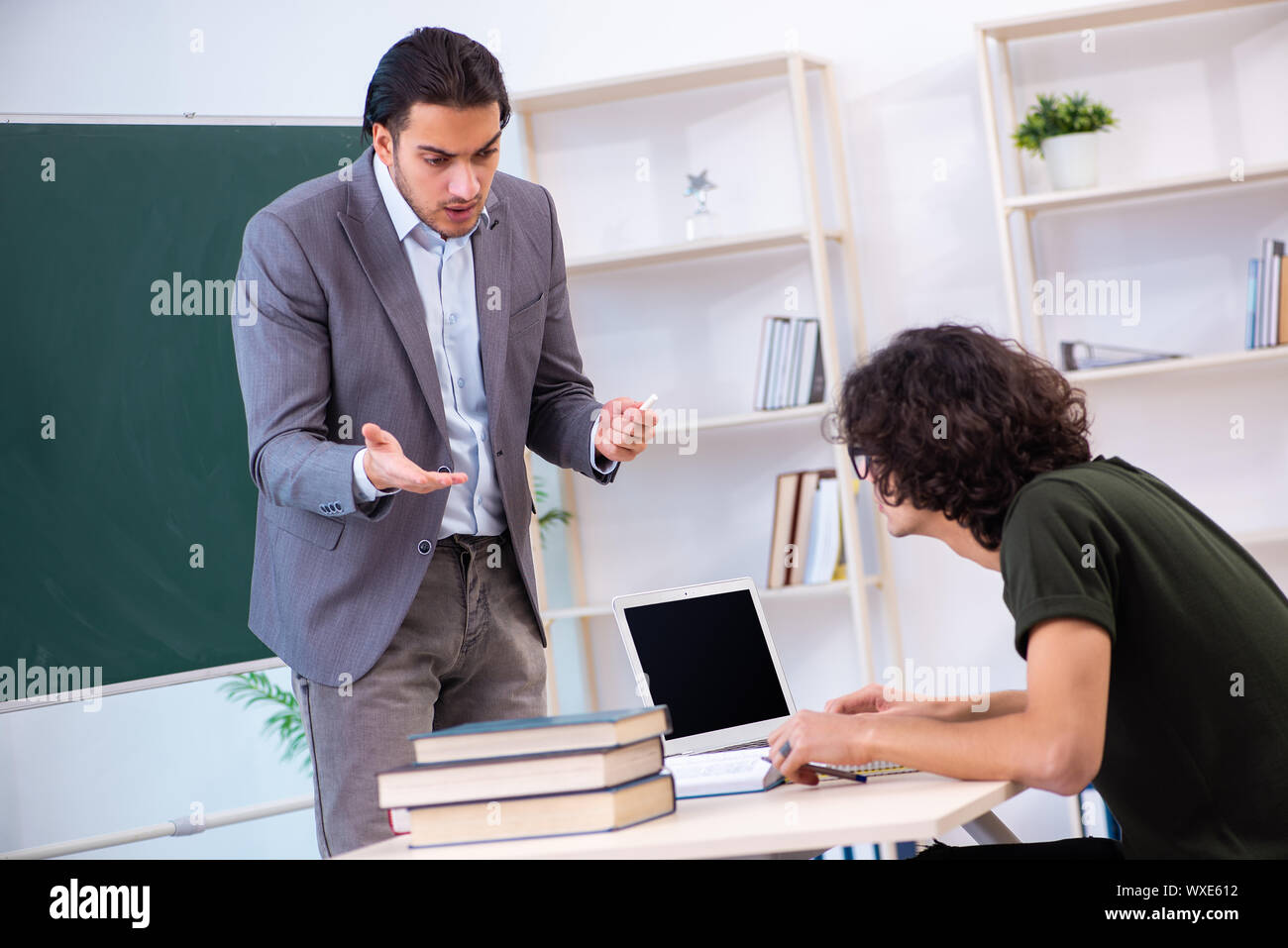 Angry pupil in class hi-res stock photography and images - Alamy
