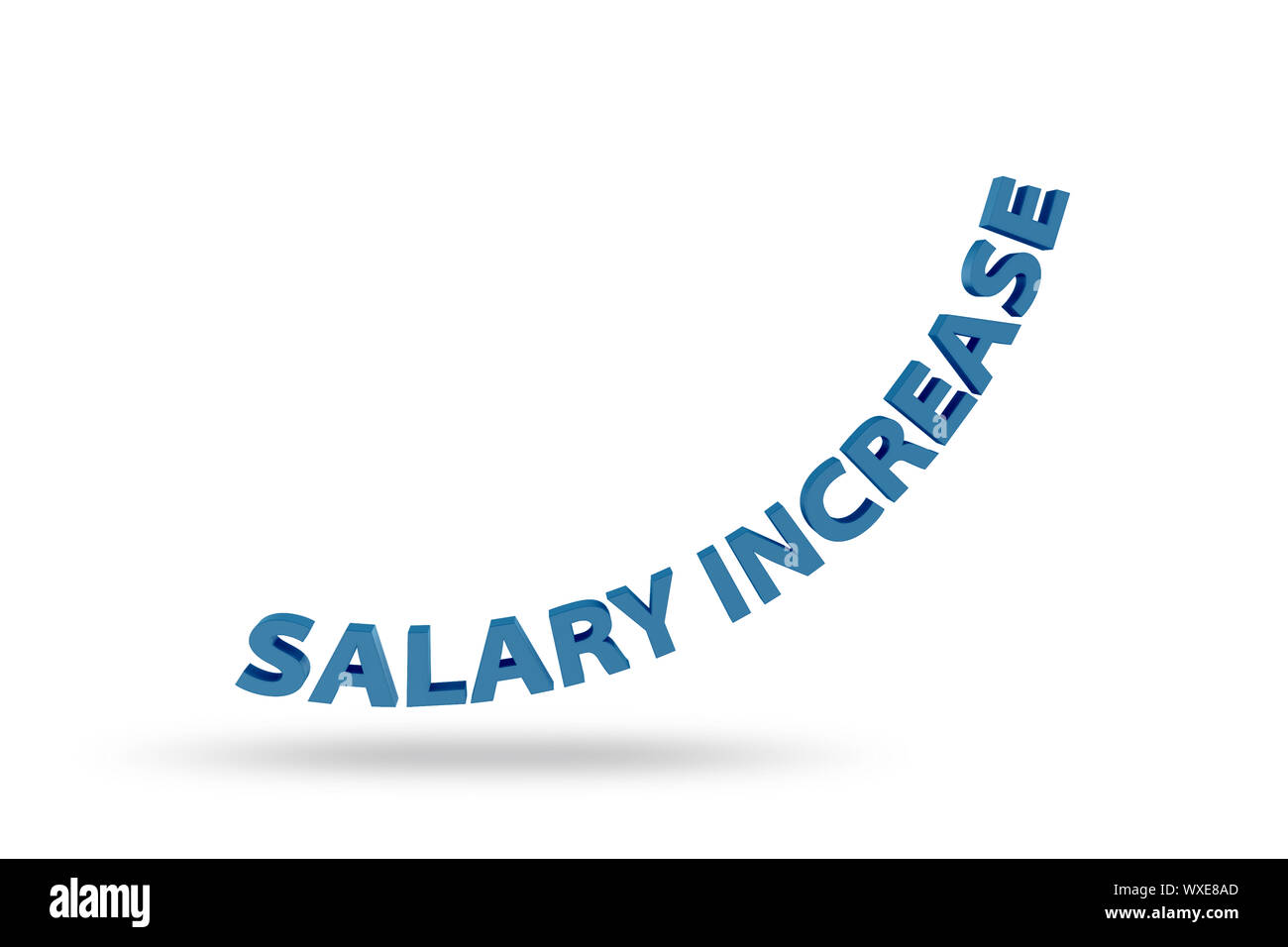 Salary increase concept - 3d rendering Stock Photo - Alamy