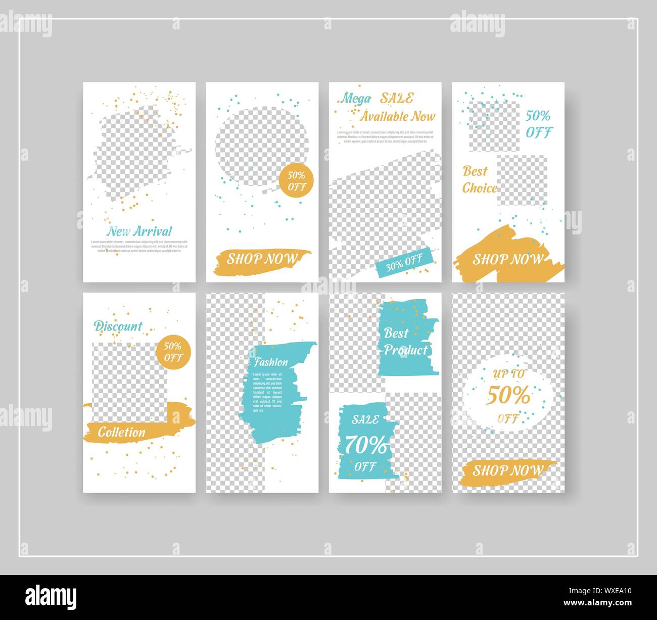 Editable social banners simple hi-res stock photography and images - Alamy