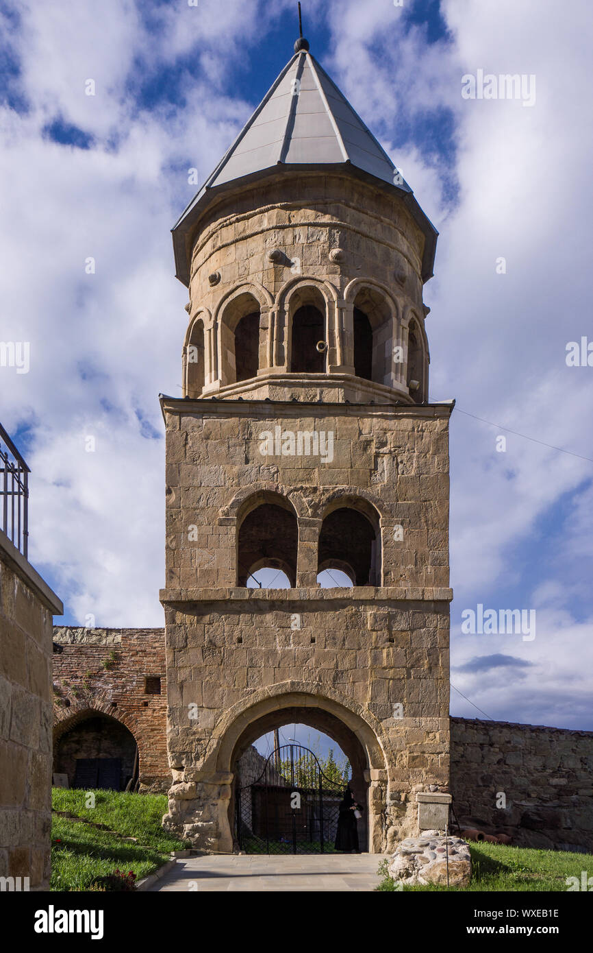 watch tower of Samtavro Monastery Stock Photo - Alamy