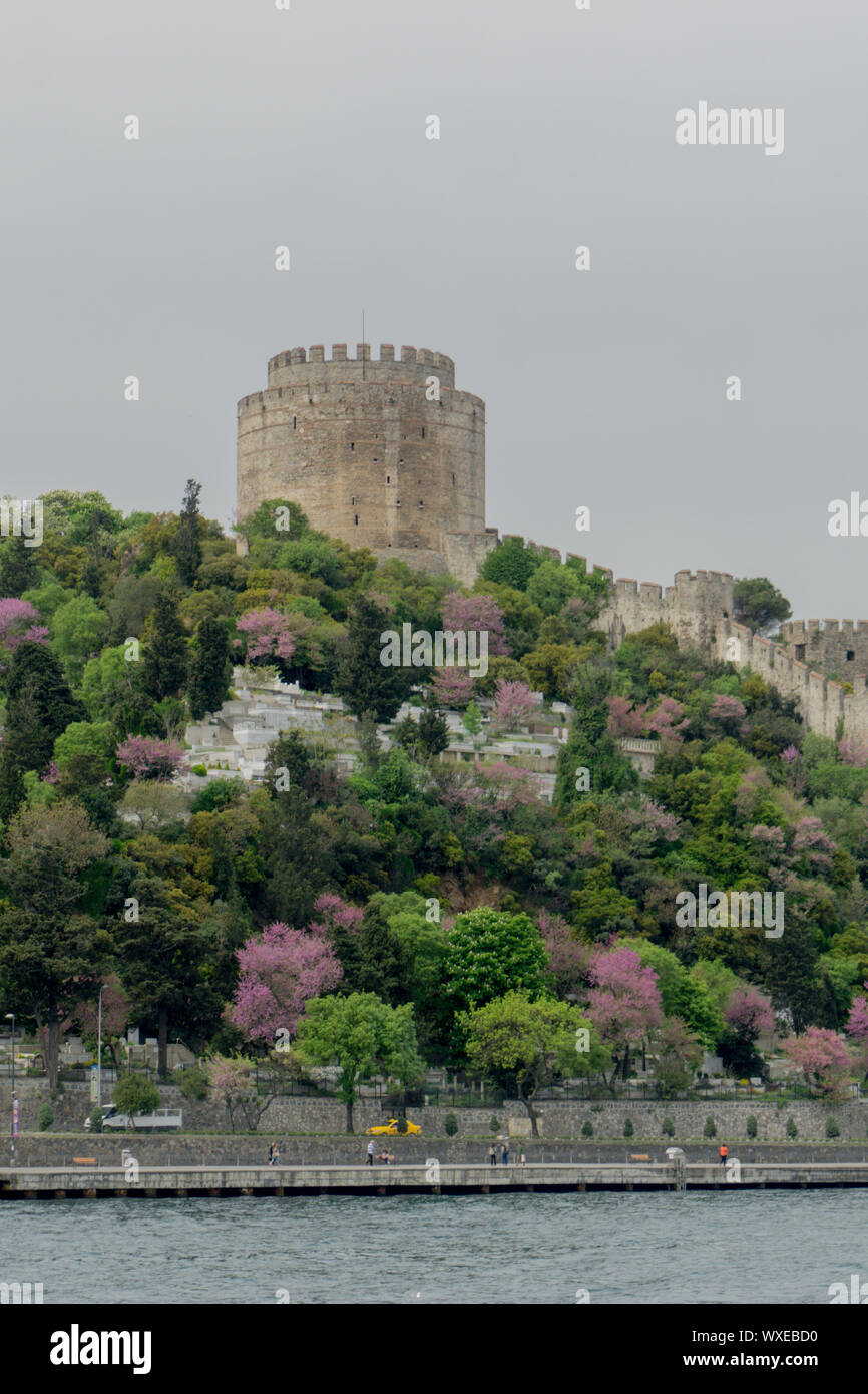 Istanbul, Istanbul Province / Turkey: 19 April, 2016: the Rumeli Hisari ...