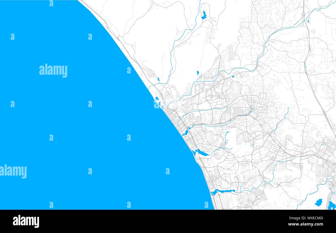 Map of oceanside Stock Vector Images - Alamy