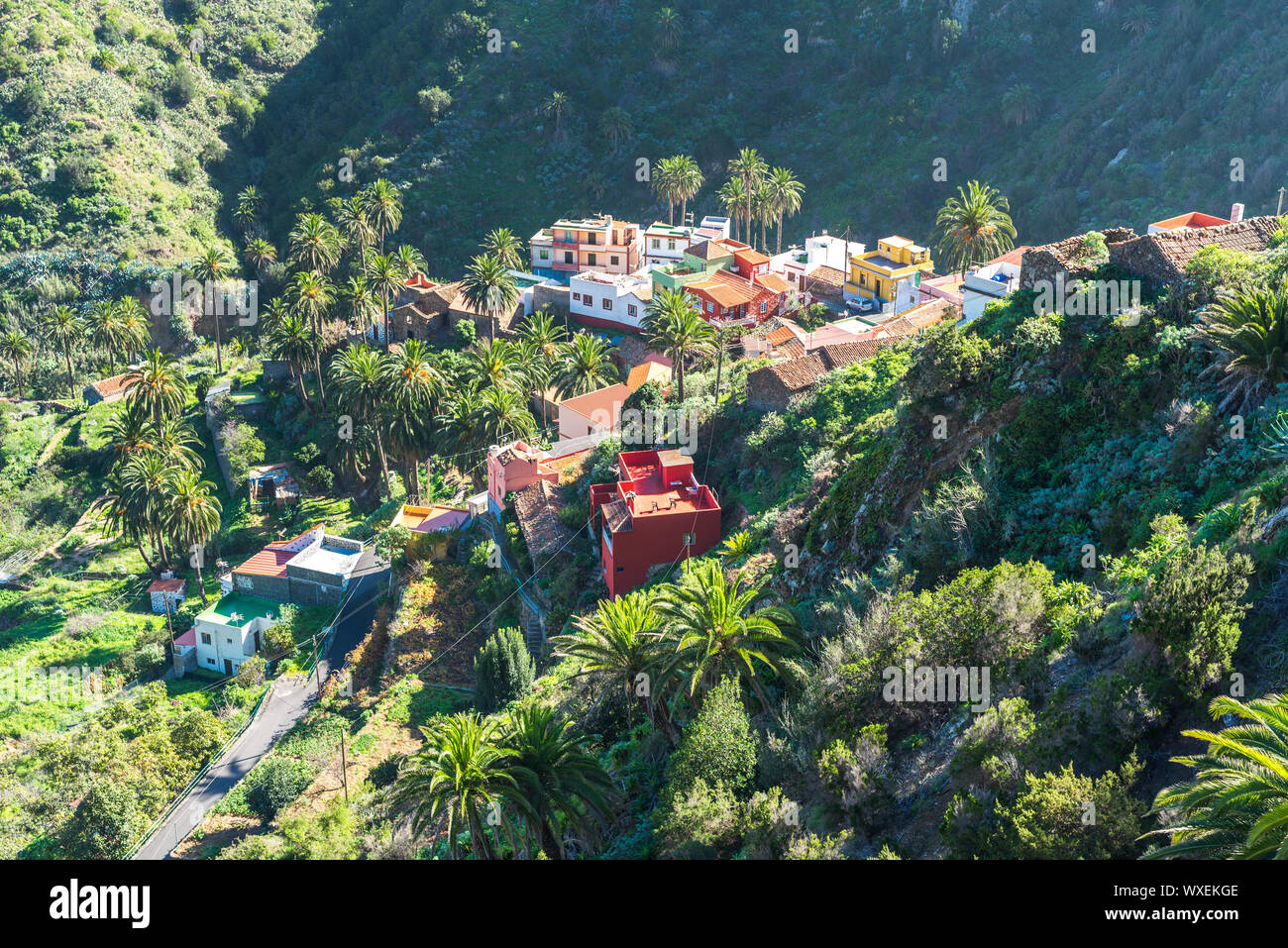 The village Macayo as part of the municipality Vallehermoso Stock Photo ...